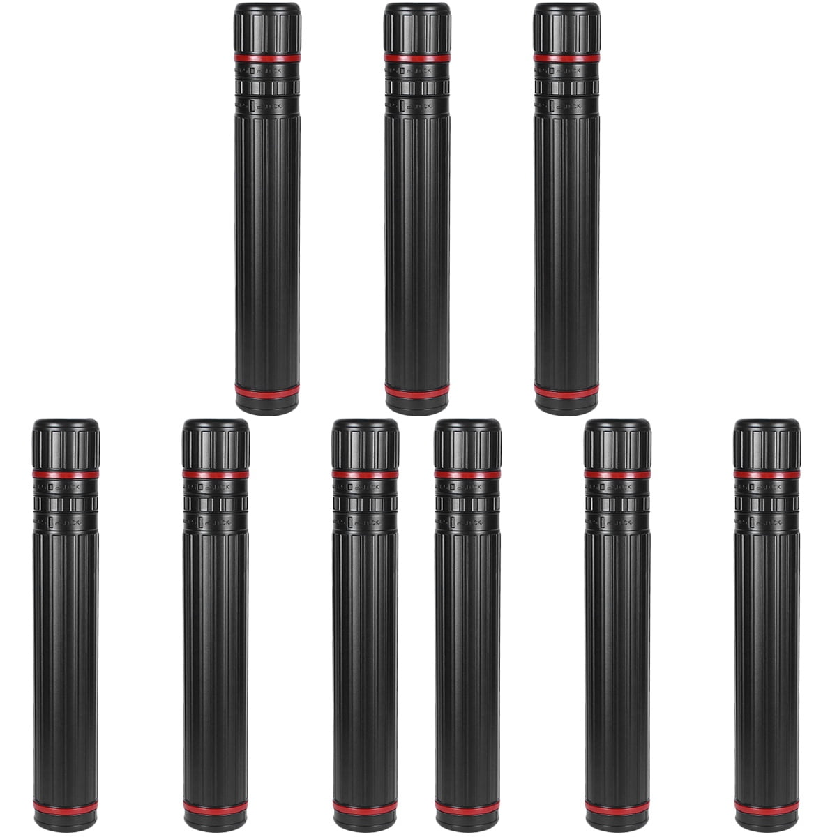 9 Pcs Poster Tube Extendable Poster Tube Plastic Reusable Drafting Tube ...