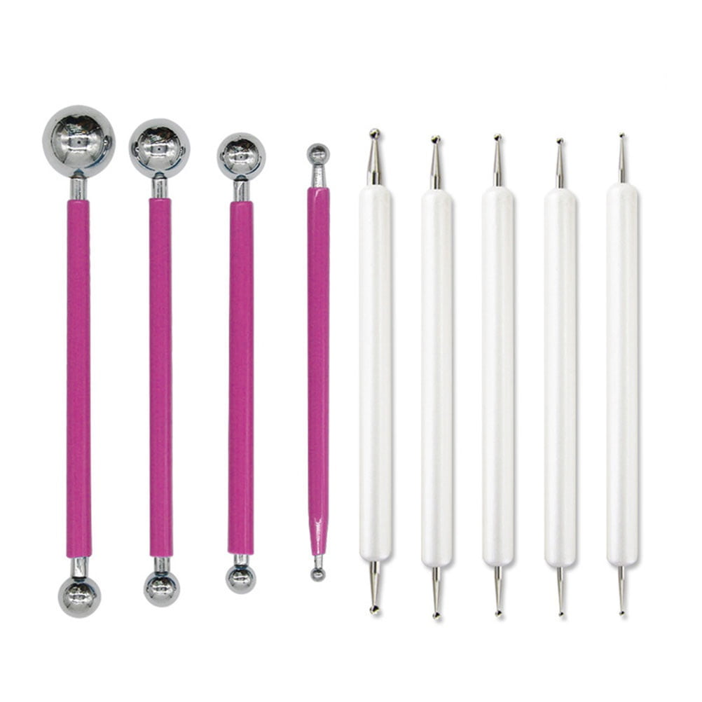 9 Pcs Pottery Supplies Tools Ceramic Clay Sculpting Decorating Brushing ...