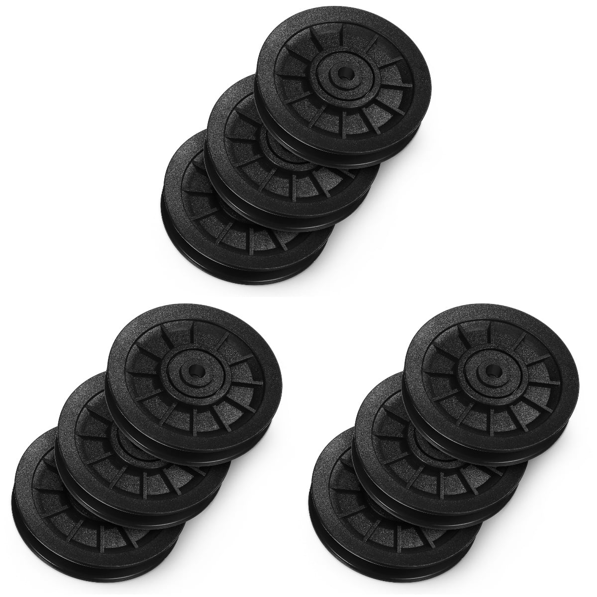 9 Pcs Pulleys Gym Pulley Bearing Pulley Wheel Fitness Pulley Pulleys ...