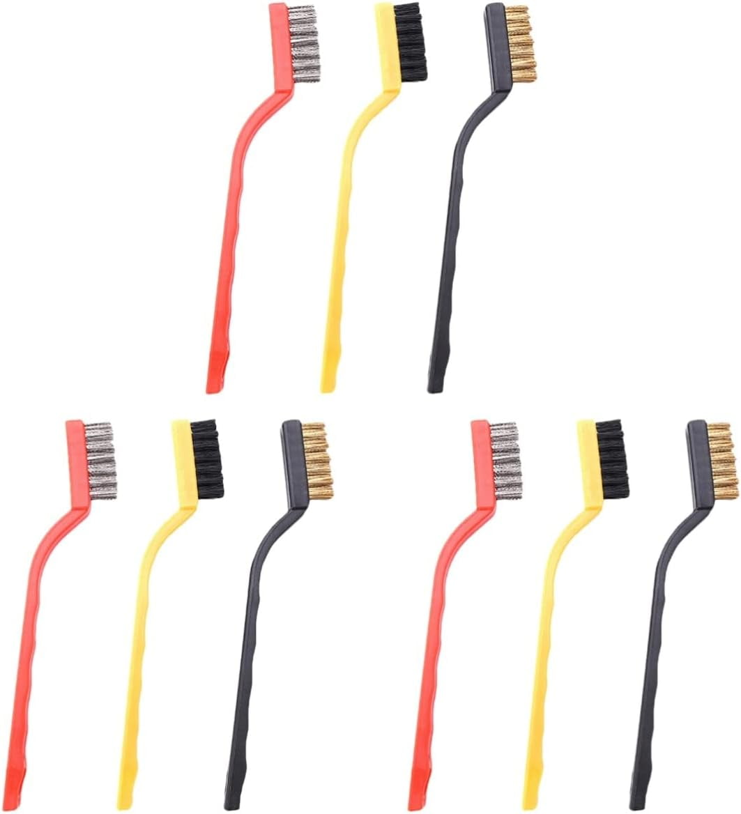 9 Pcs Rust Brush Stainless Steel Drill Bit Nylon Car Detailing Brush ...