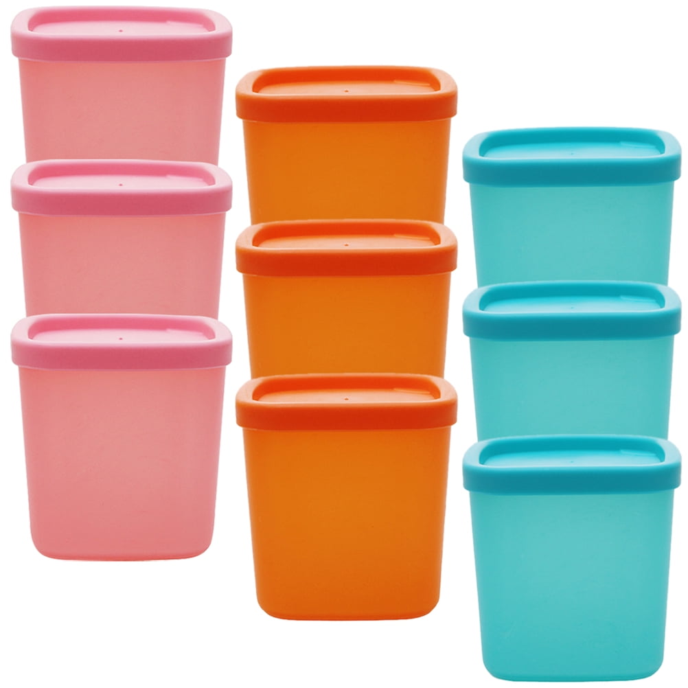 ONAPARTER 9 Pcs Salad Refrigerator Boxes Food Storage Container Yogurt ...