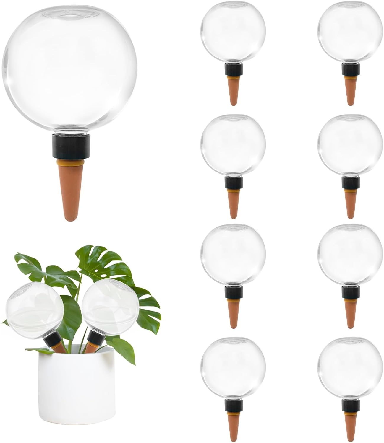 9 Pcs Self Watering Globes for Indoor & Outdoor Plants Automatic ...