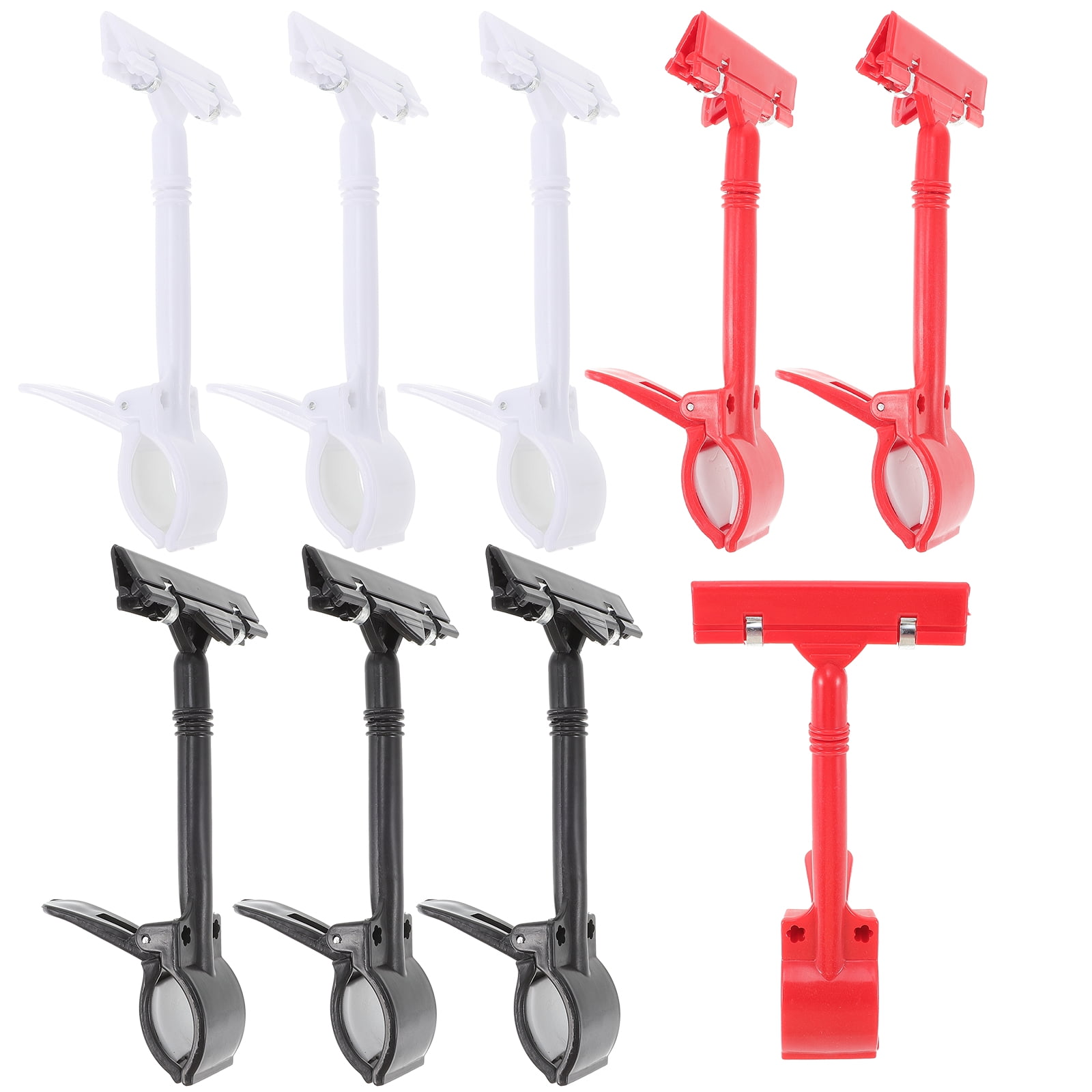 9 Pcs Shelving Sign Clips Sign Holder Clips Clip-on Holder Sign Display ...