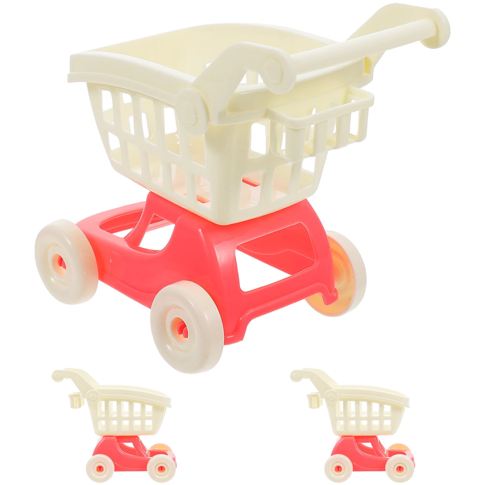 9 Pcs Shopping Cart Ornaments Toys Mini Cart Home Décor Miniature Cart ...