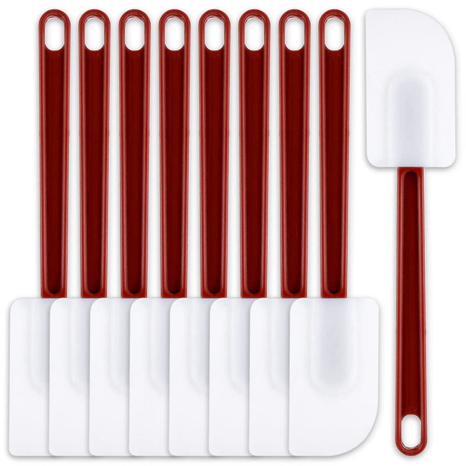 9 Pcs Silicone Rubber Spatula, Heat , Non Stick Heavy Duty Scraper for ...
