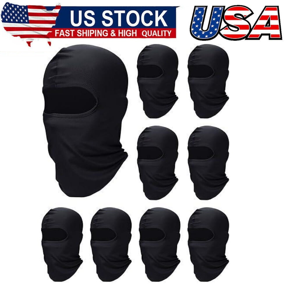 9 Pcs Ski Mask For Men Full Face Cover Uv Sun Protection Cooling Balaclava Scarf