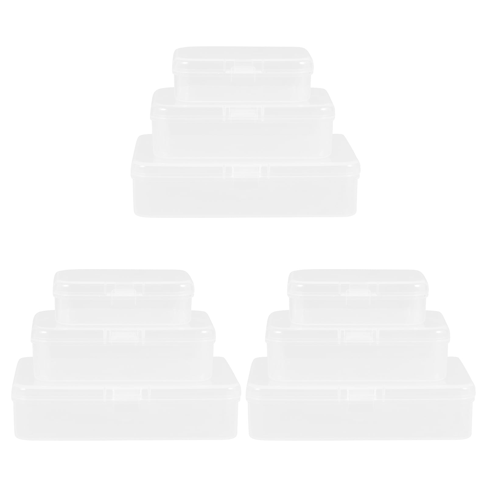 9 Pcs Storage Box Bins Container Plastic Organizer Simple Case for ...
