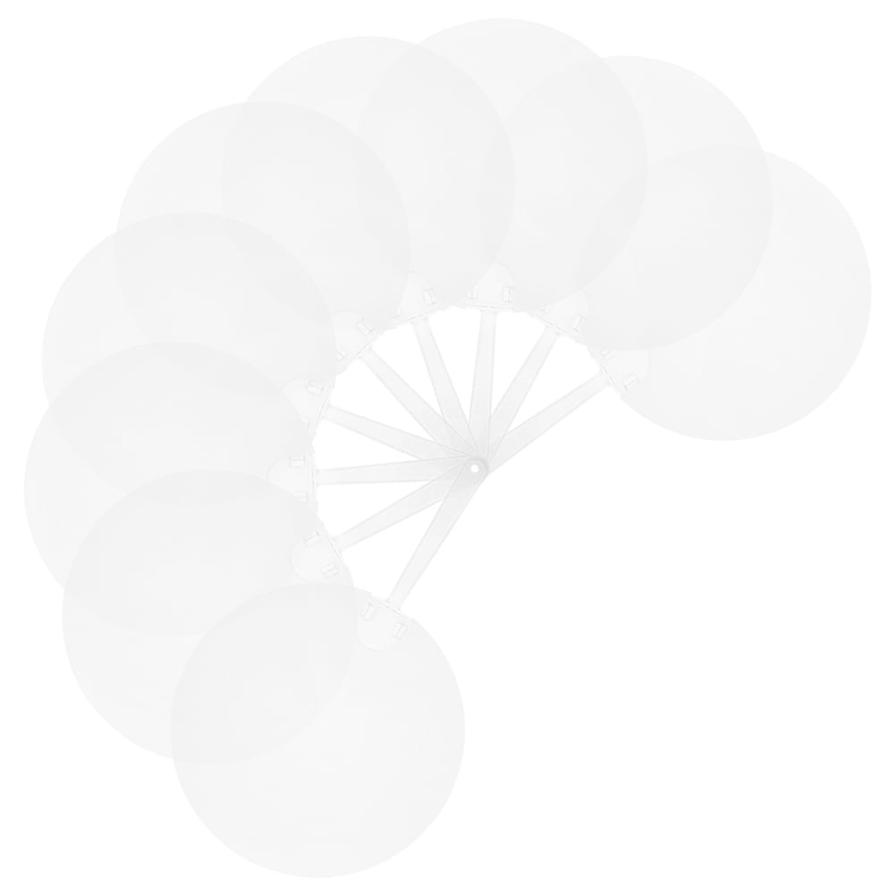 9 Pcs Transparent Fan Fans Handheld DIY Graffiti Fans DIY Hand Fan ...