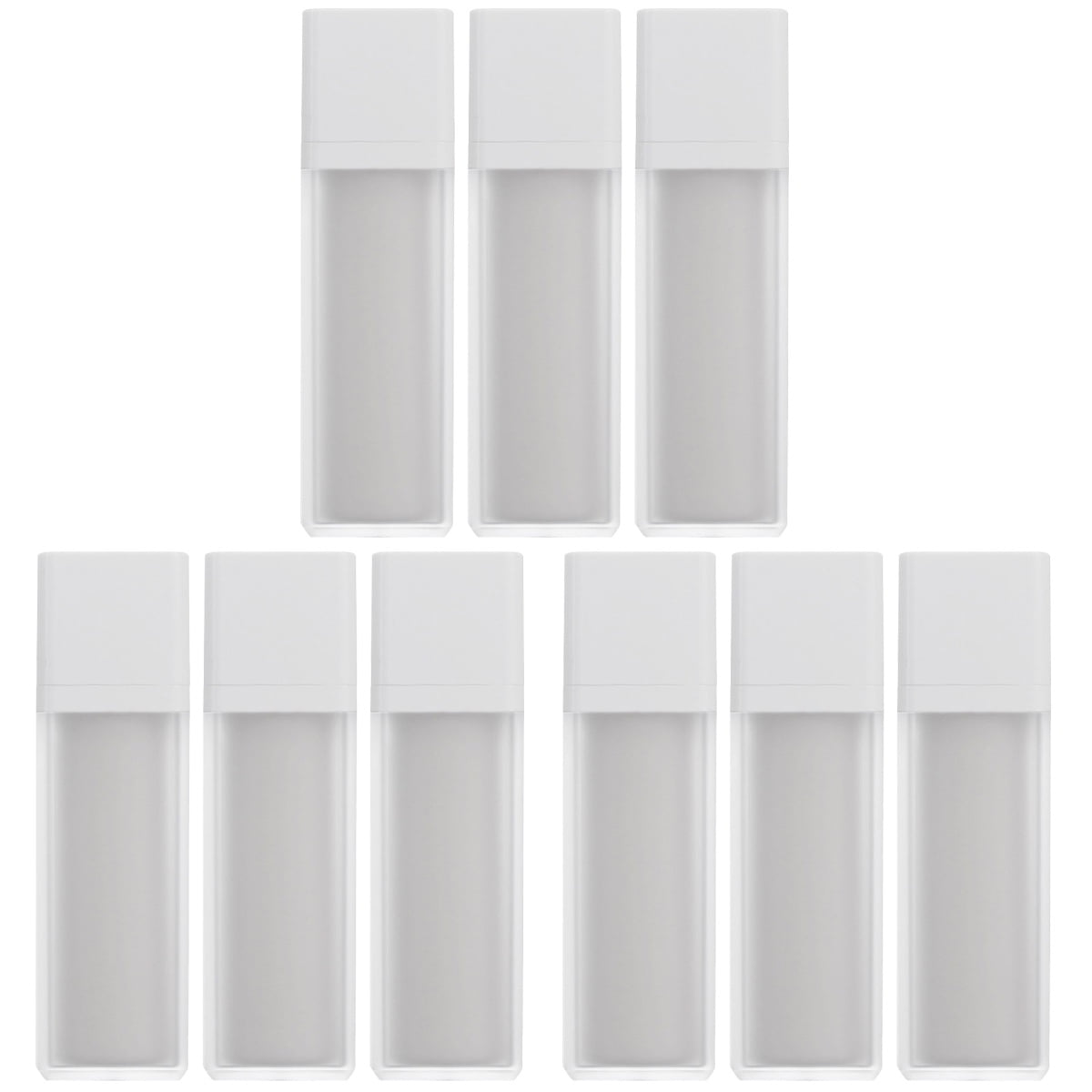 9 Pcs Travel Bottle Airless Pump Container Essence Lotion Portable ...