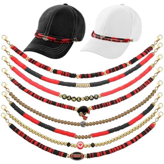 9 Pcs Trucker Hat Chains Trucker Hat Charms Women Man Bill Decoration ...