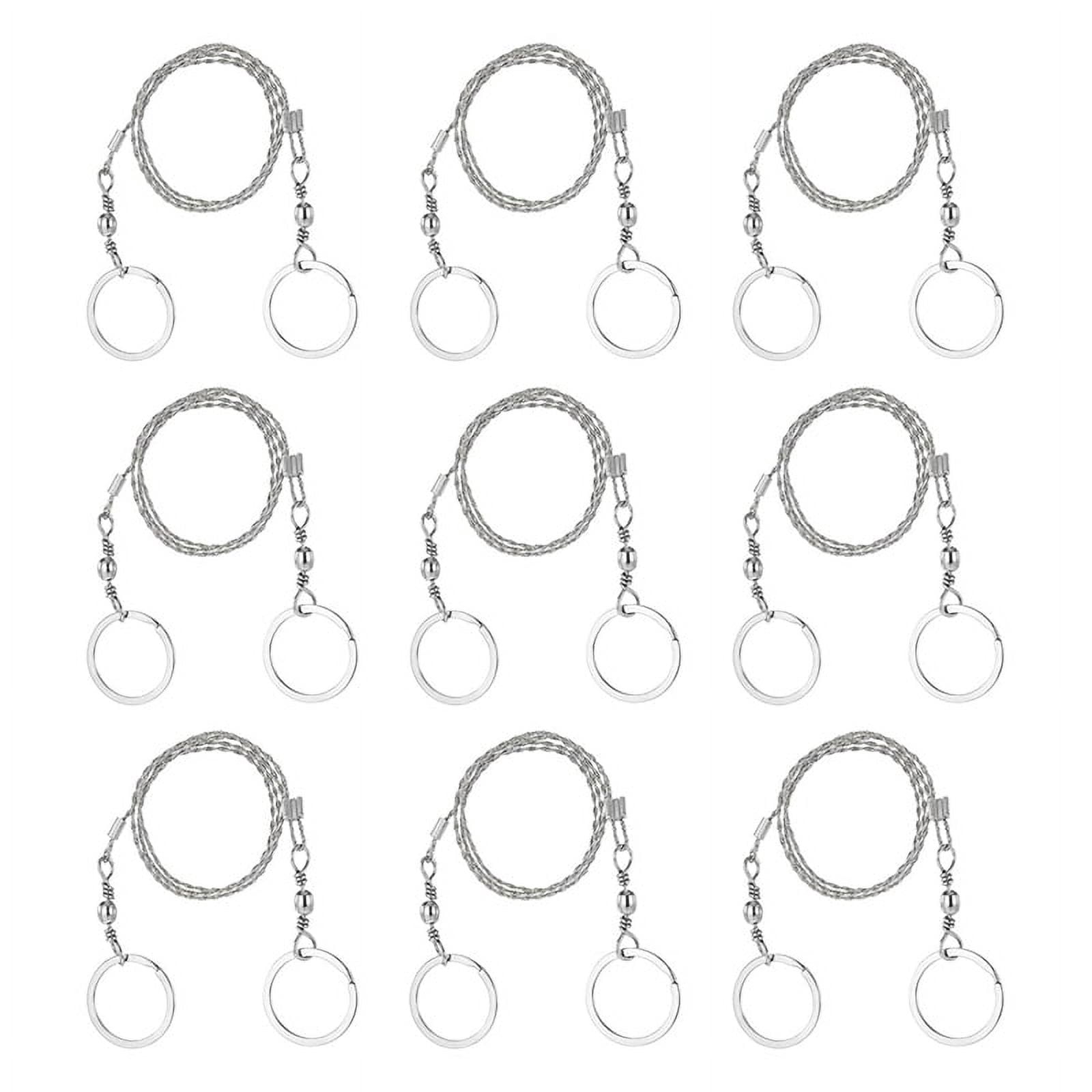 9 Pcs Wire Saw Survival, Stainless Steel Cable Saw Hand Pocket String ...