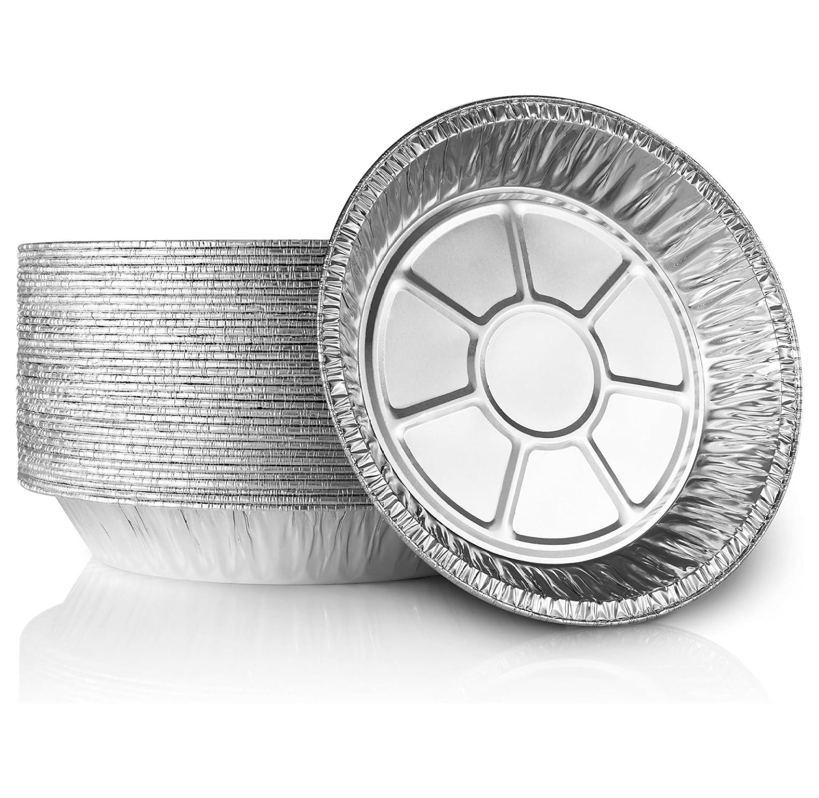 9" Pie Pans [30 Pack] - Heavy Duty Standard-Sized Disposable Aluminum ...