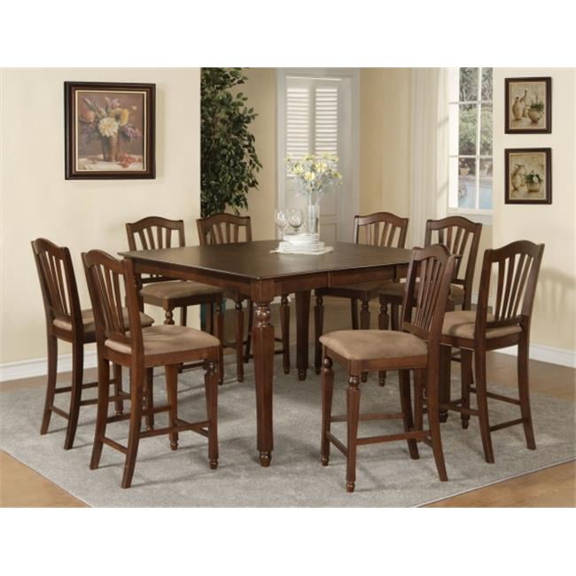 9 Piece Gathering Table Set-Square Counter Height Table8 Stools ...
