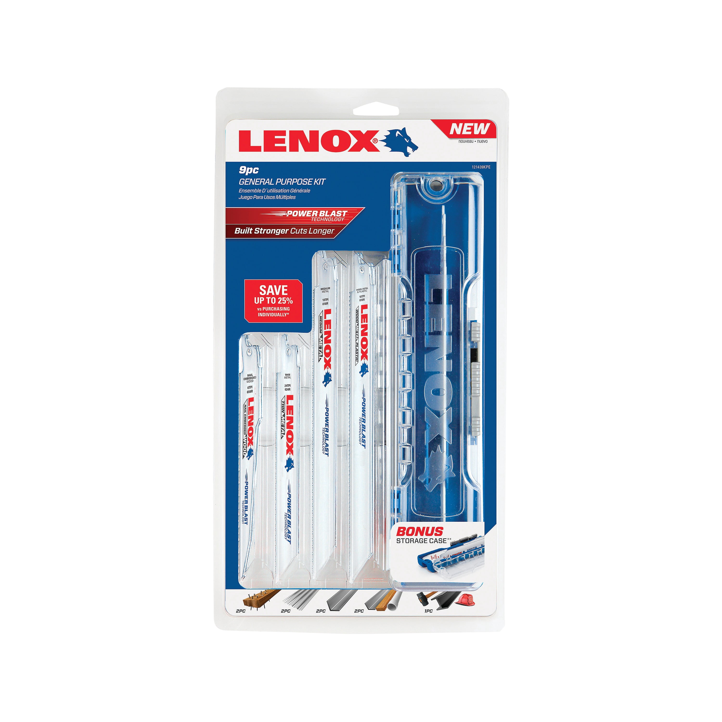 9-Piece General Purpose Reciprocating Saw Blade Set - Pack of 2 ...