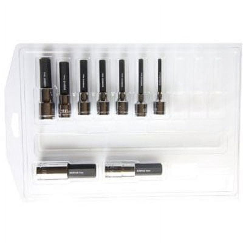 9 Piece Hex Bit Set W/Sockets Metric - Walmart.com