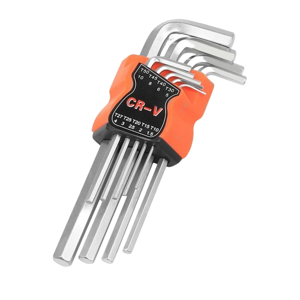 9 Piece L Type Wrench Set Steel Hex Key Tool L Type Wrench For ...