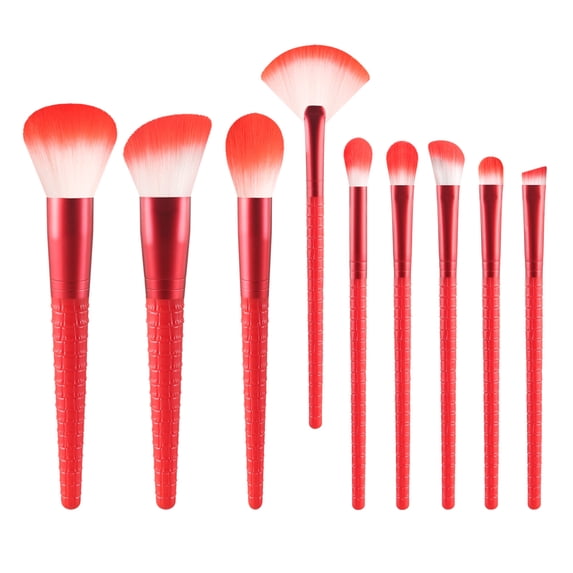 9 Piece Makeup Brush Set with Powder Brush, Blusher Brush, Eyeshadow ...