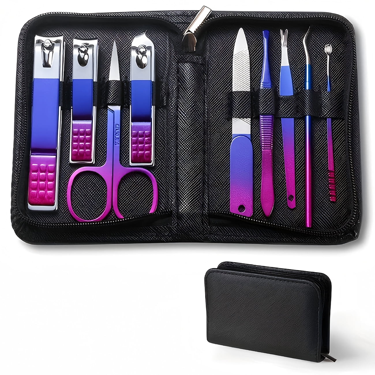9 Piece Manicure Set, Stainless Steel Manicure Tools, Professional ...