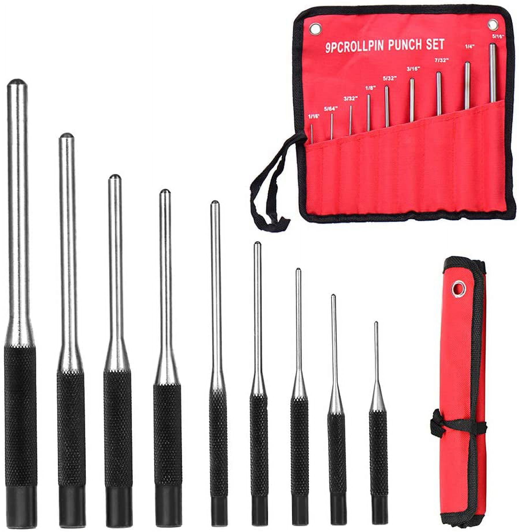 9 Piece Pin Punch Set, Pin Removal Tool For Automotive, Watch, Jewelry ...