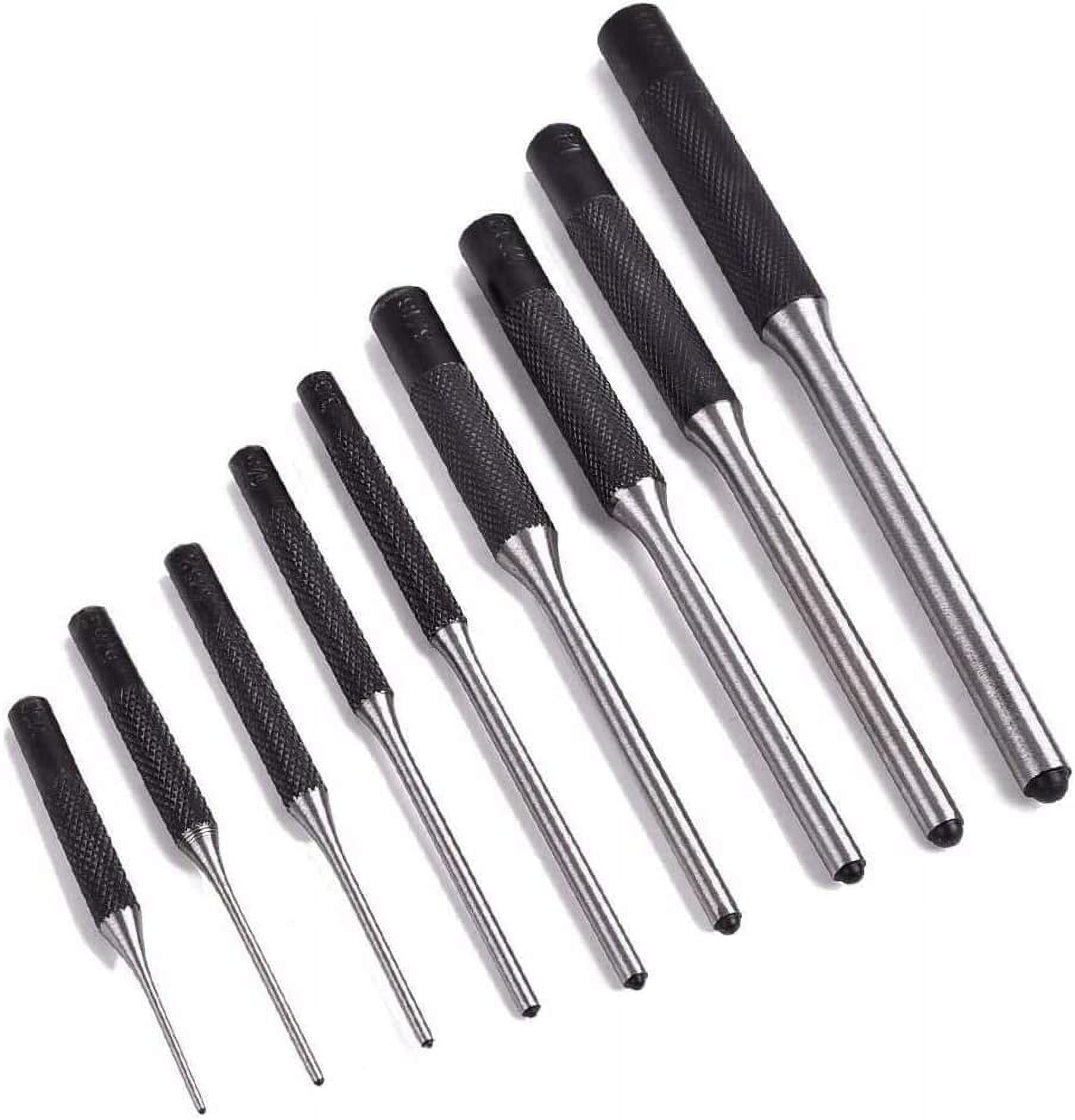 9 Piece Pin Punch Set - Tool Pin Removal Center Punch Set for Automotive, Watch, Jewelry and ...
