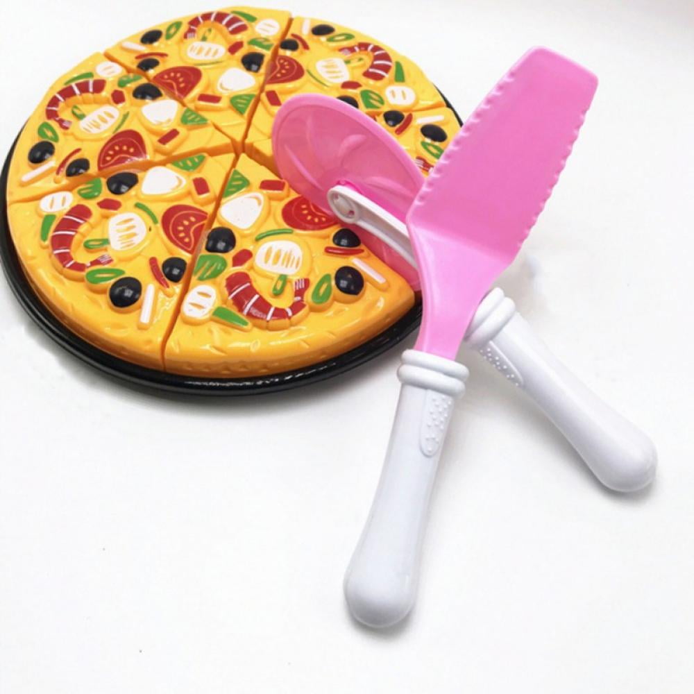 9 Piece Pizza Set for Kids Pizza Cutting Play Set Toy Kids Simulation ...