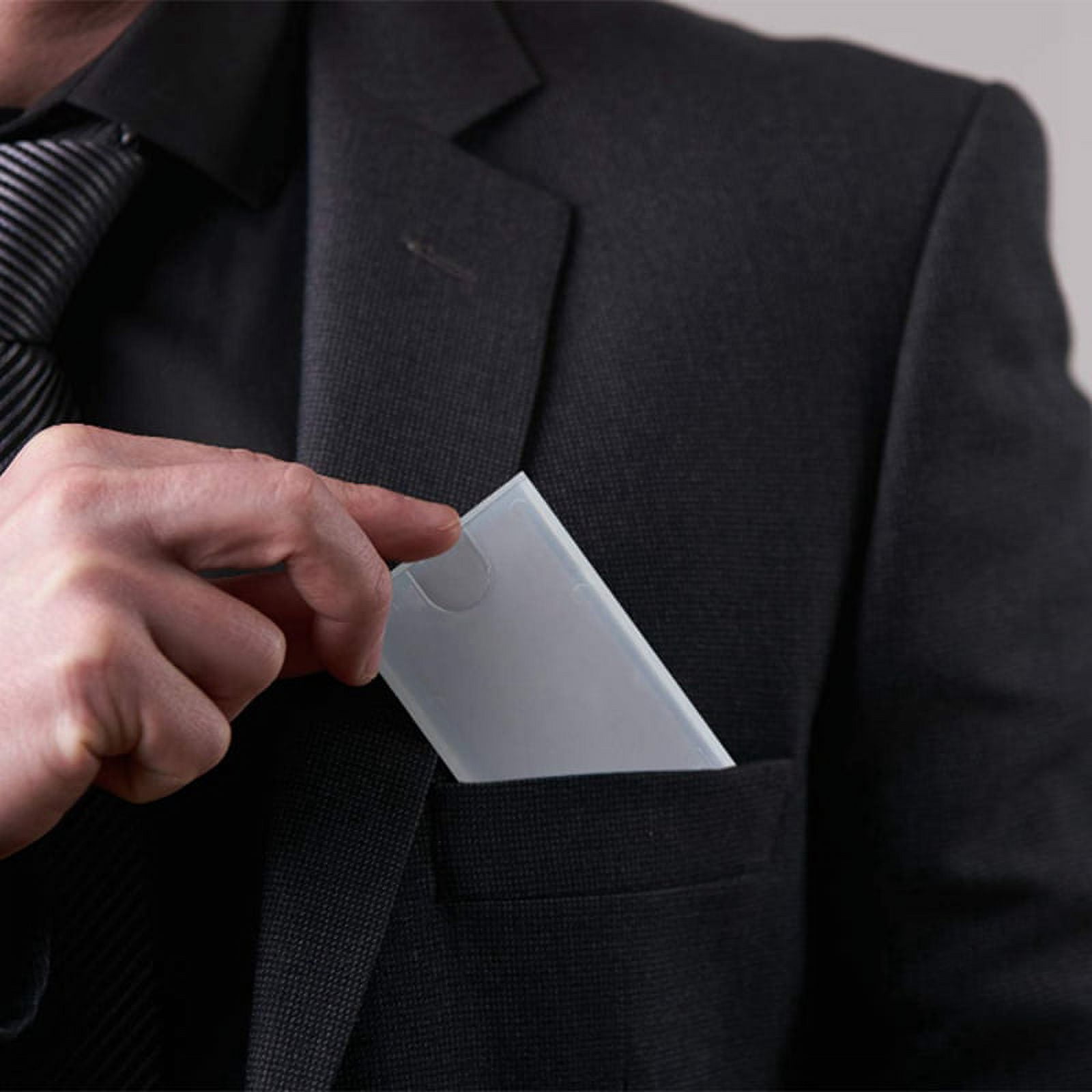 9-Piece Plastic Card Transparent Pocket Card Fiber Thin Business Card ...