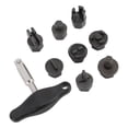 9-Piece Plastic Oil Pan Drain Plug Removal & Installation Tool Set with ...
