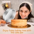 9-Piece Round Cake Pans Set with Baking Paper Non-Stick Aluminum for ...