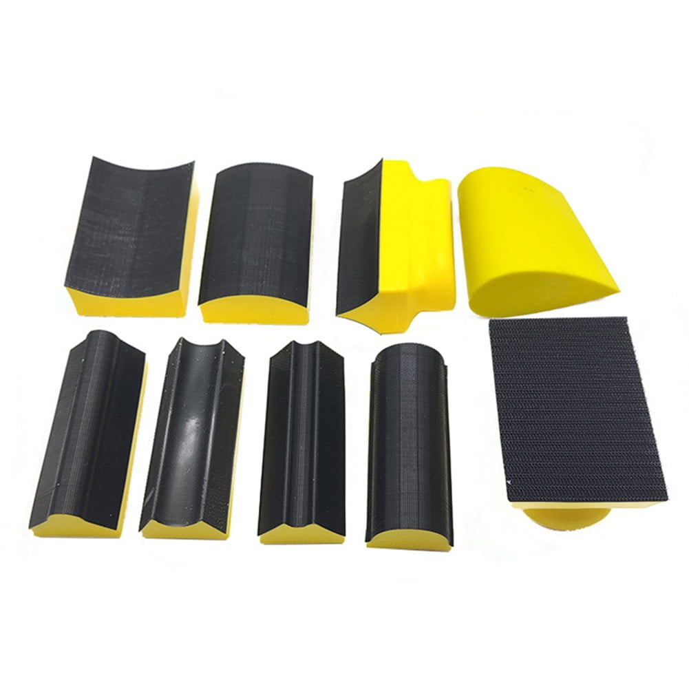 9 Piece Sanding Block Set For Wood And Car Repair With Contoured Design ...