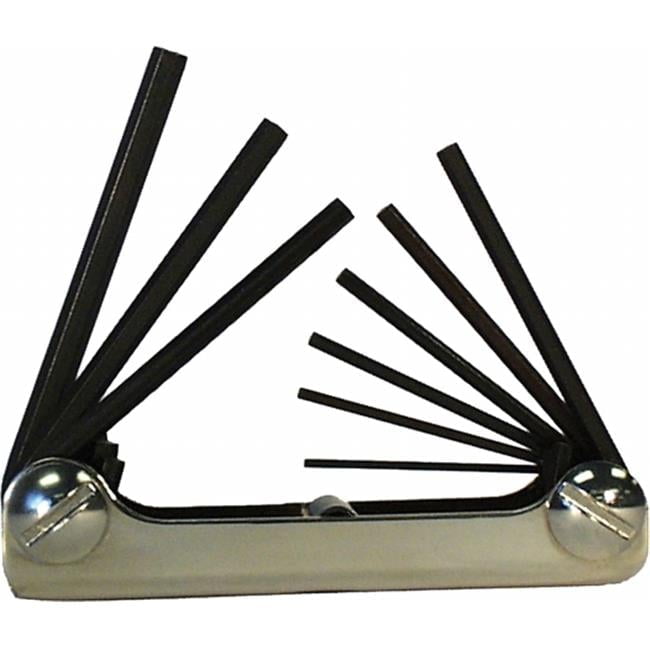 9 Piece Set Small Standard Folding Hex Keys - Walmart.com