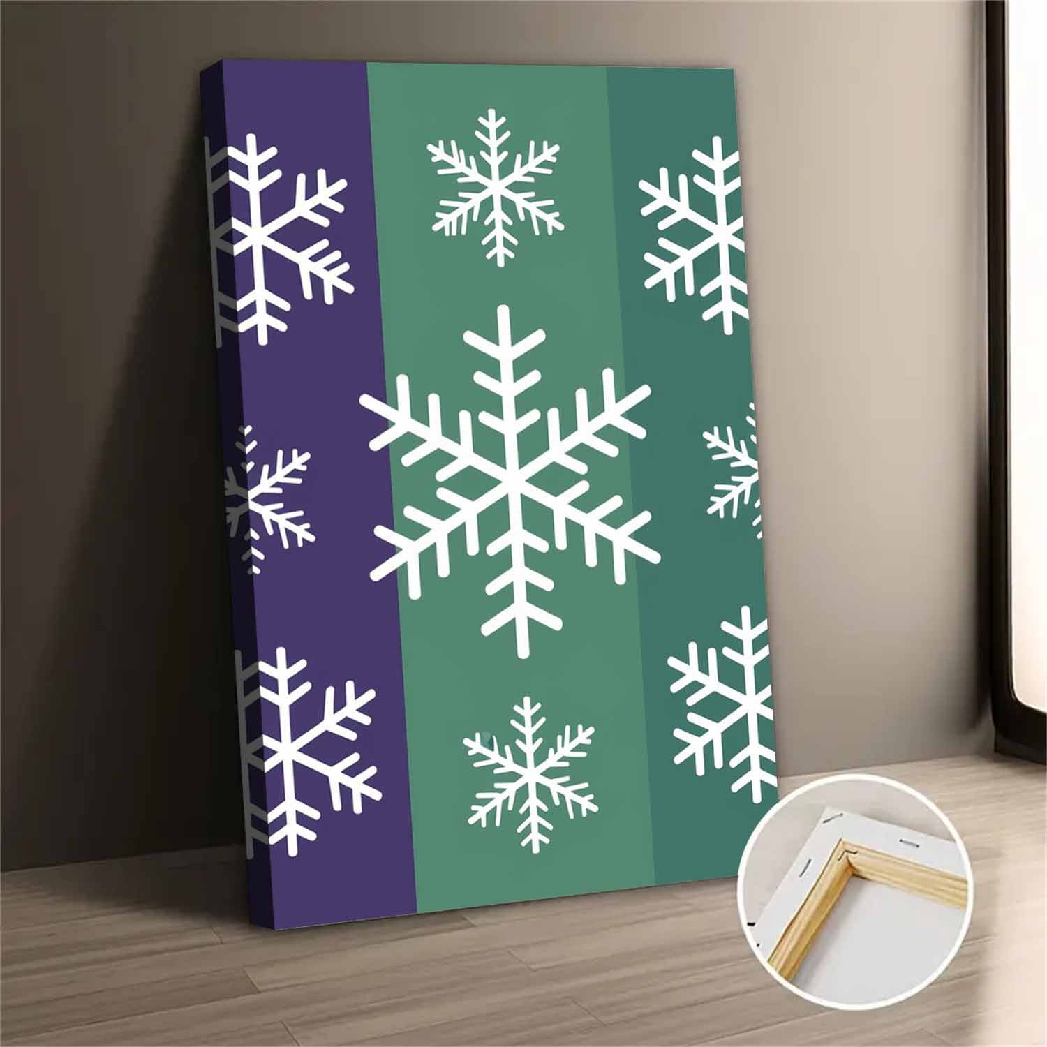 9 Piece Snowflake Canvas Wall Art For Living Room Bedroom Home Decor ...