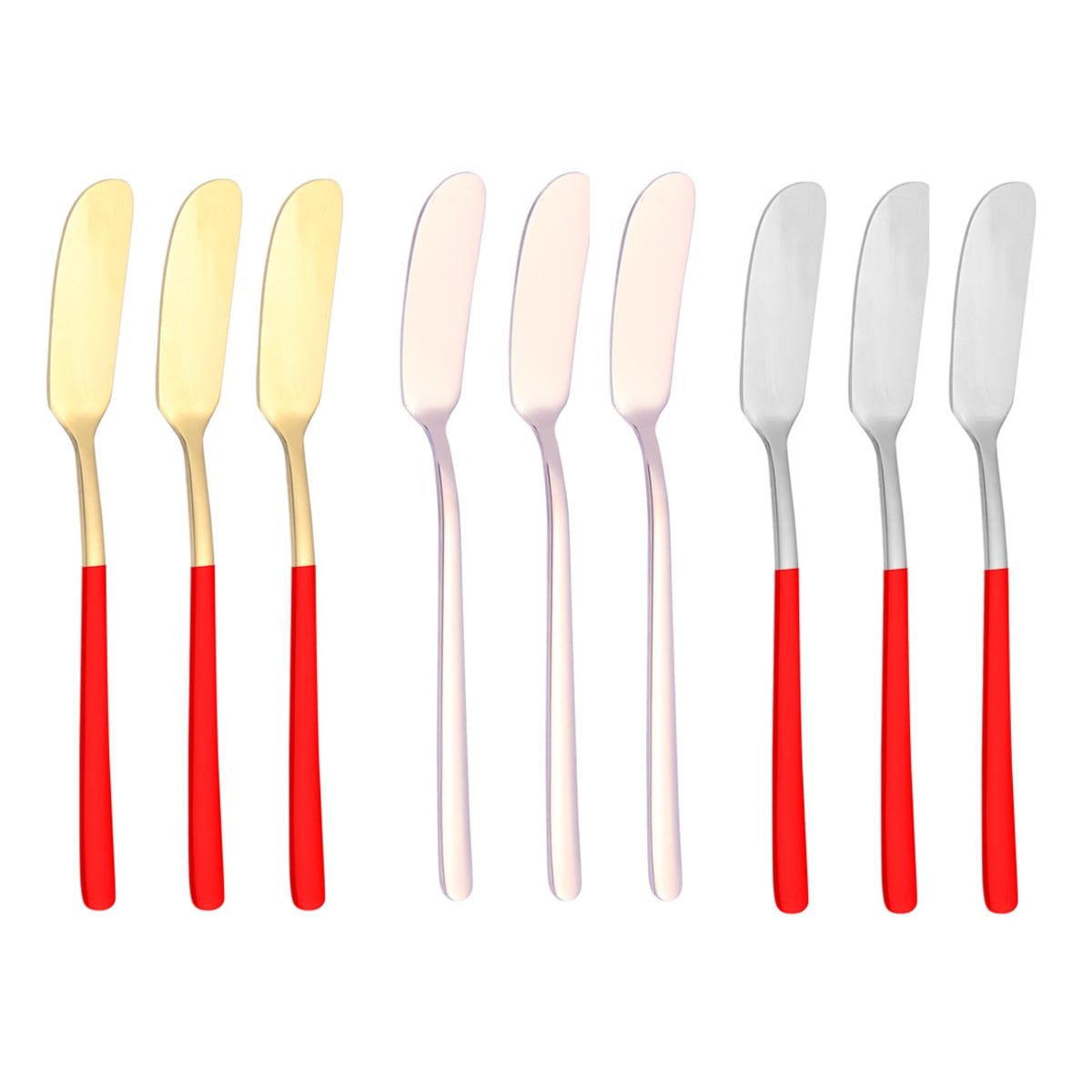 9-Piece Stainless Steel Butter Knives, Cheese/Butter Spreaders ...