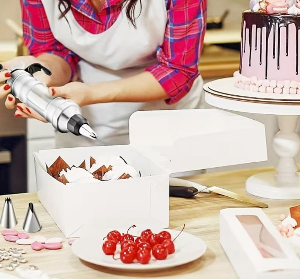 9-Piece Stainless Steel Syringe Set - Multi-functional Baking Sprayer ...