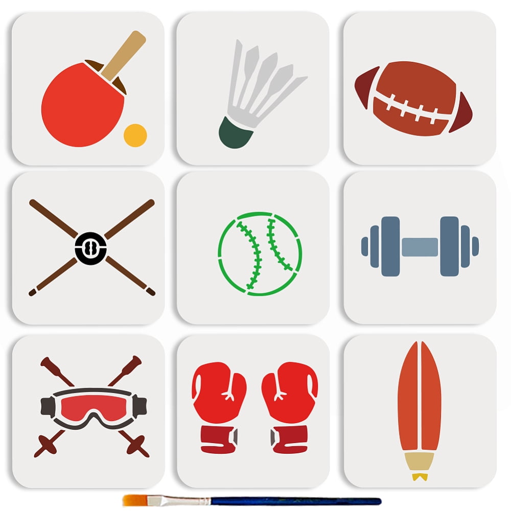 9-Piece Tree Stencil Set - 6x6 Reusable Dead Tree & Branch Templates ...