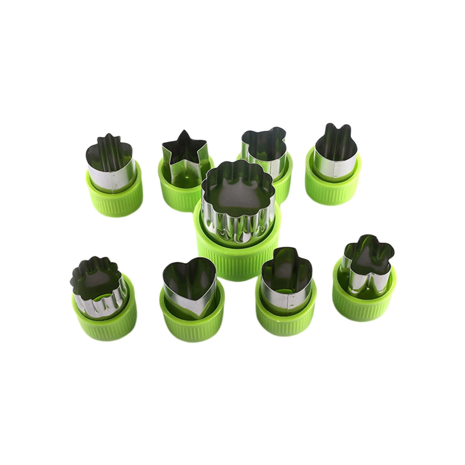 9-Piece Vegetable & Fruit Cutter Set - Stainless Steel Cookie Cutters ...