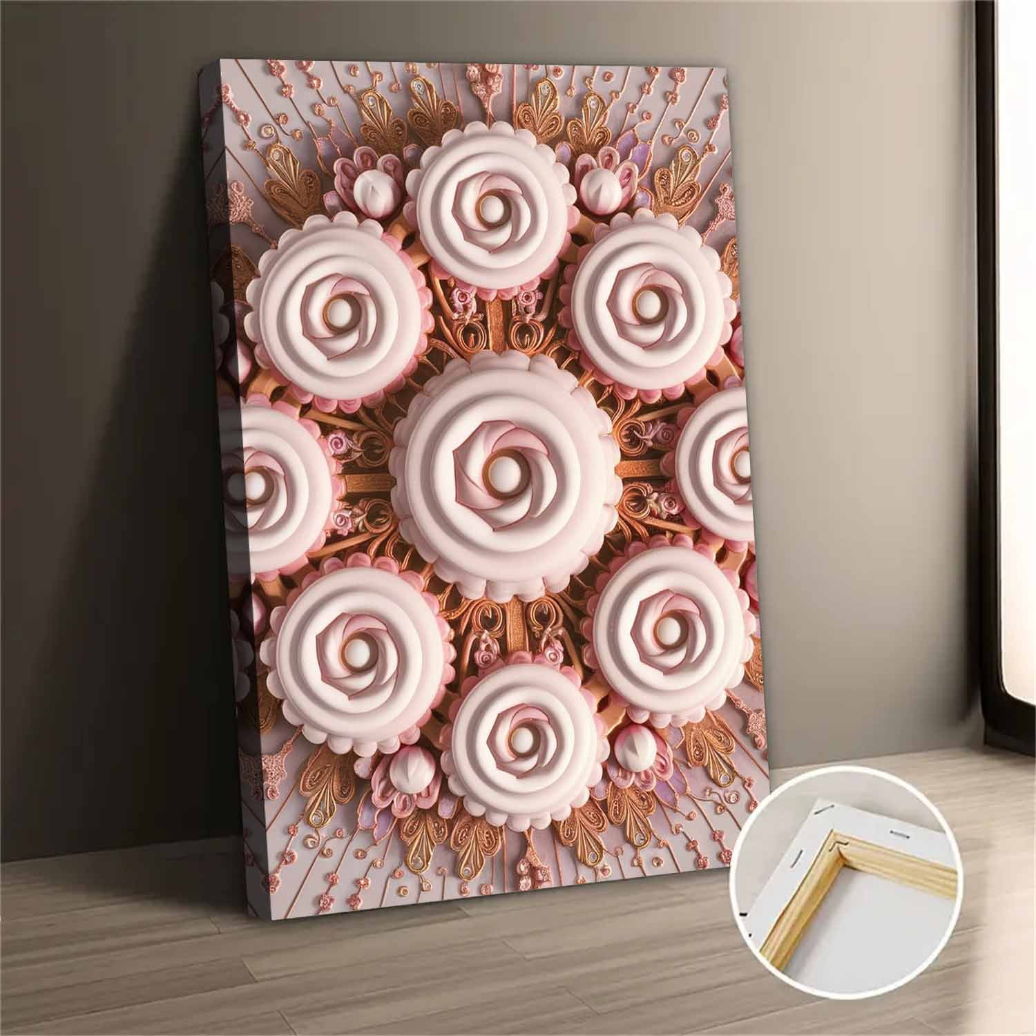 9 Piece Vintage Rose Canvas Wall Art For Bedroom Decor - Walmart.com
