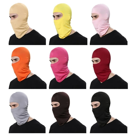 AUQ 6 Pieces Ski Mask Full Face Cover UV Sun Protection Balaclava ...