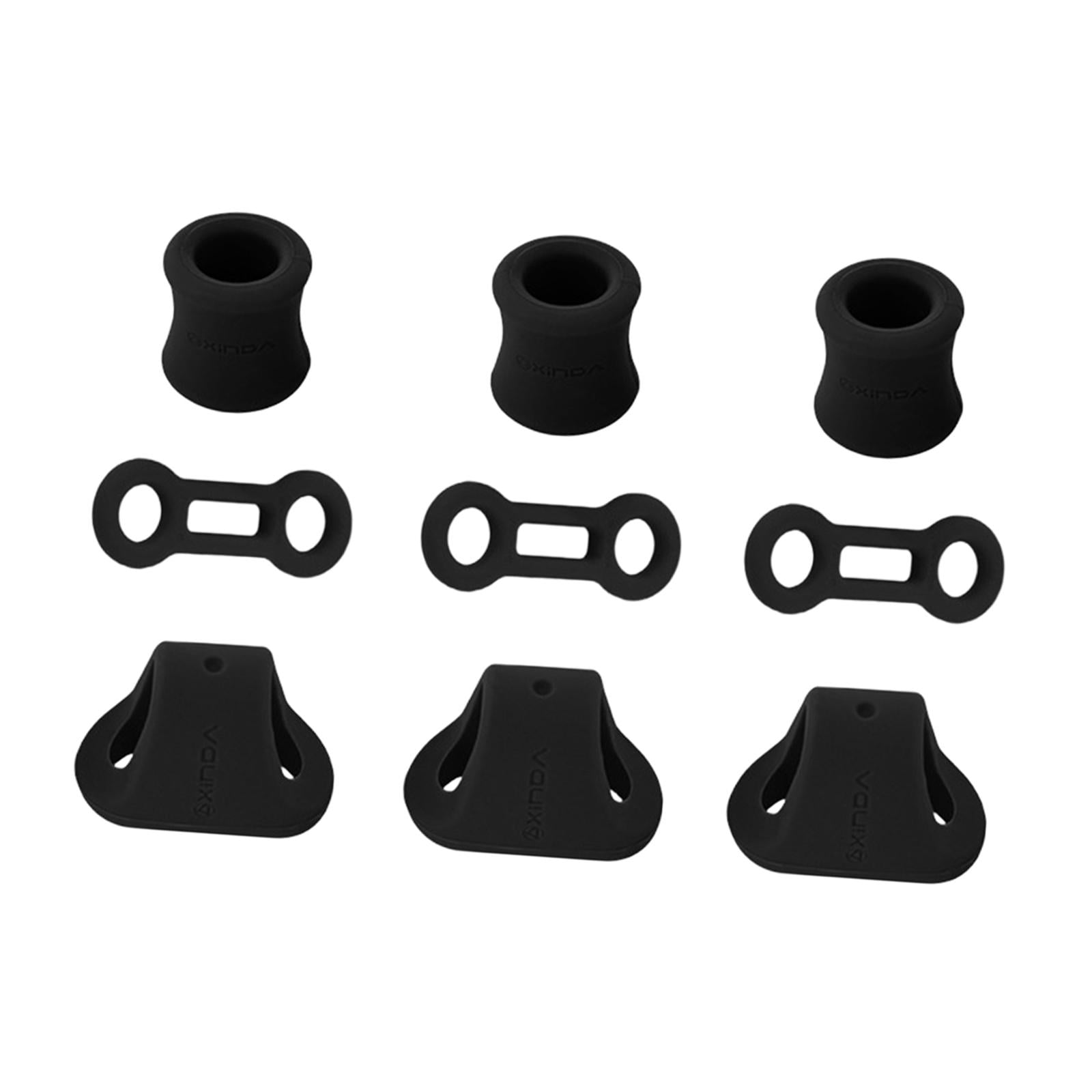 9 Pieces Climbing Carabiner Ring Ropes Stopper Rappel Abseil ...
