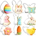 9 Pieces Easter Cookie Cutters Set - Cute Holiday Themed Cutter ...