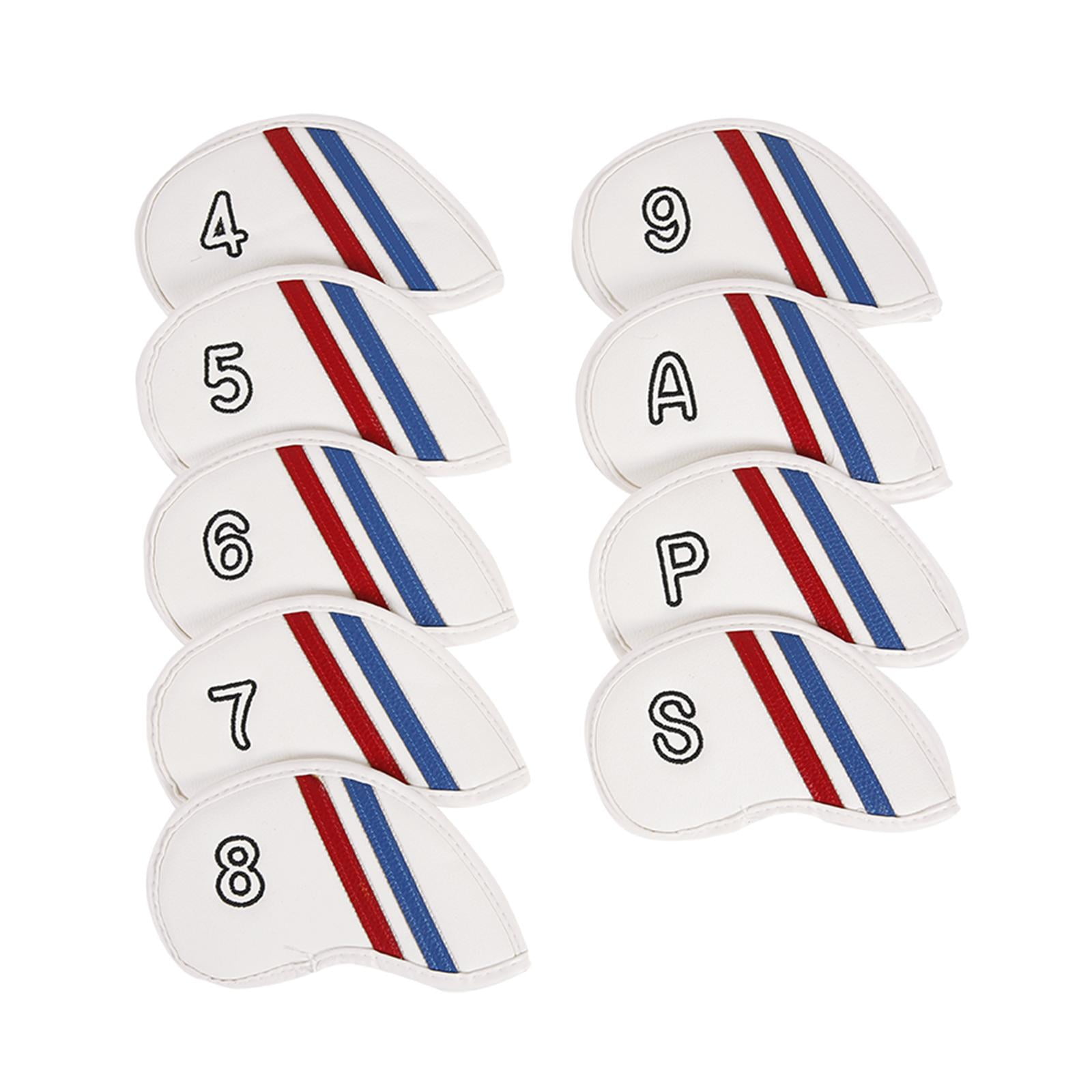 9 Pieces Golf Club Covers 4-9 PSA Golf Iron Covers Set Golf Iron Head ...