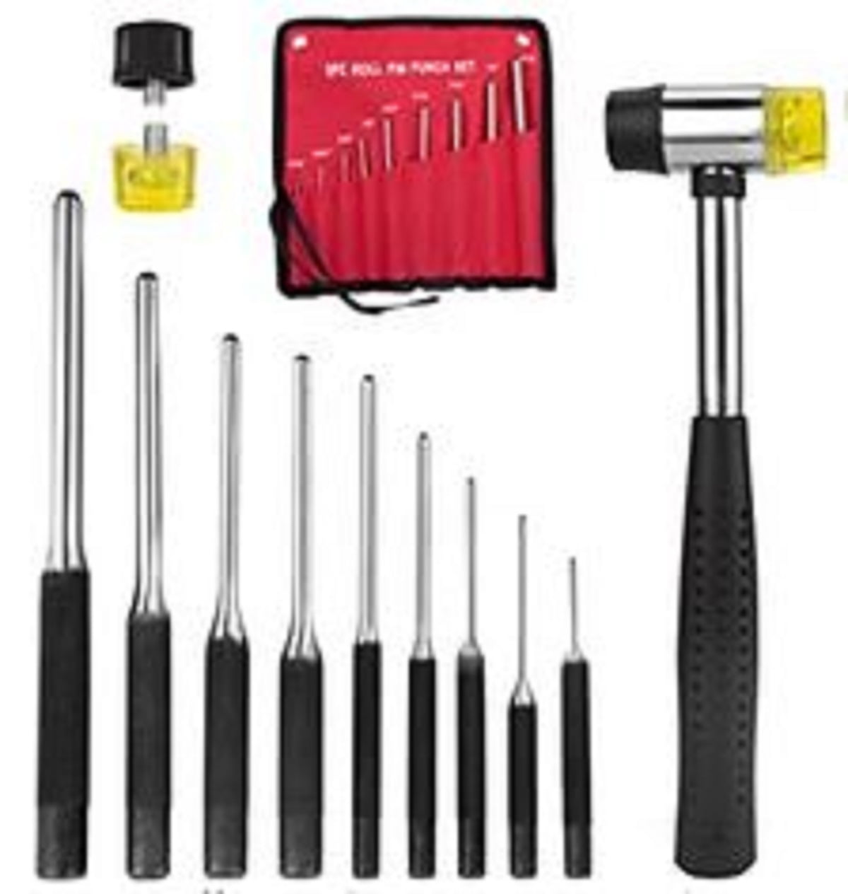 9 Pieces Gun Smithing Punch Set with 1 Double faced mallet - Walmart.com