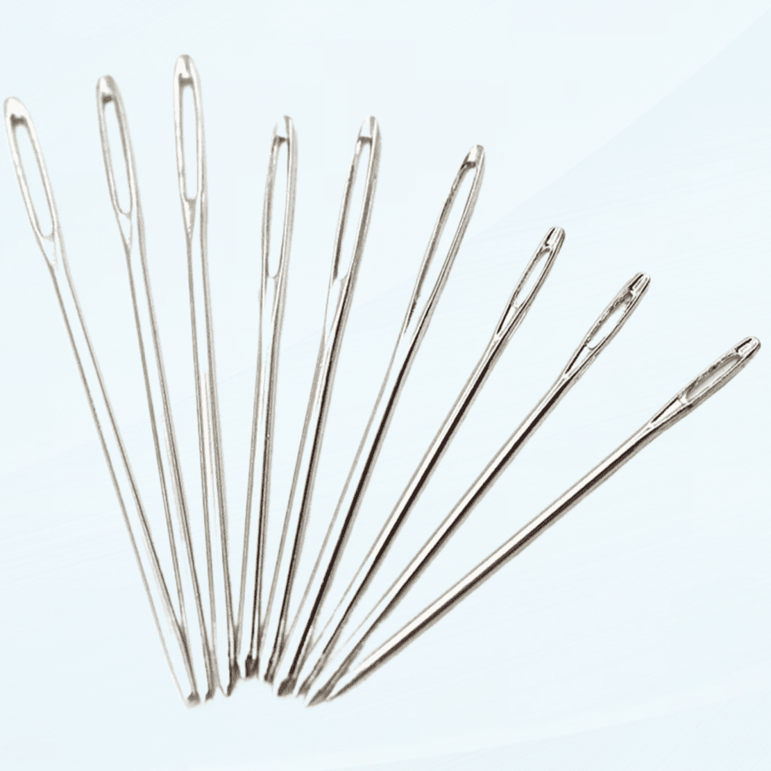 9 Pieces Large Eye Hand Sewing Needles, Stainless Steel Big Eye ...