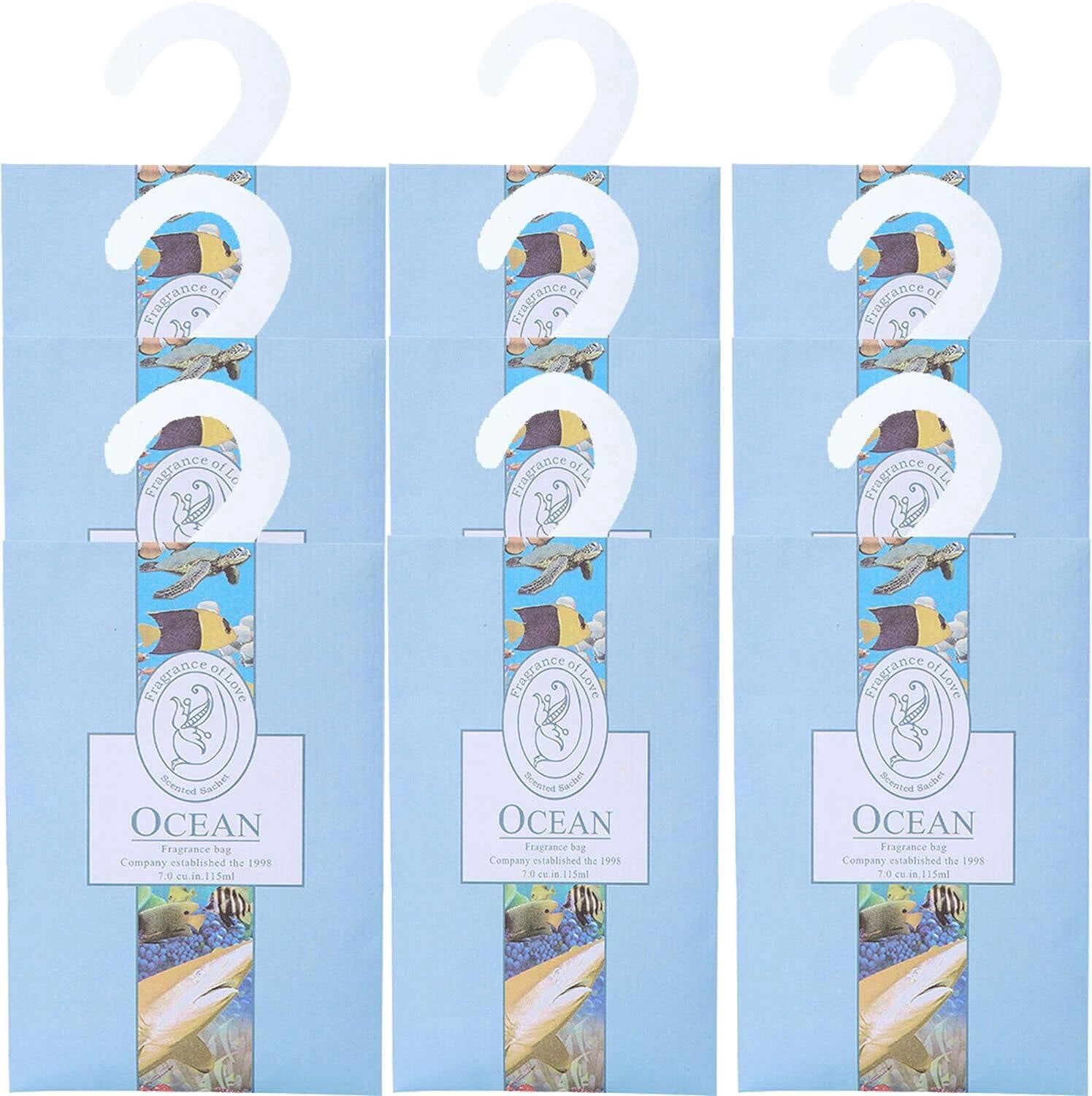 9 Pieces Laundry Fragrance Cabinet Scented Sachets Wardrobe Fragrance ...