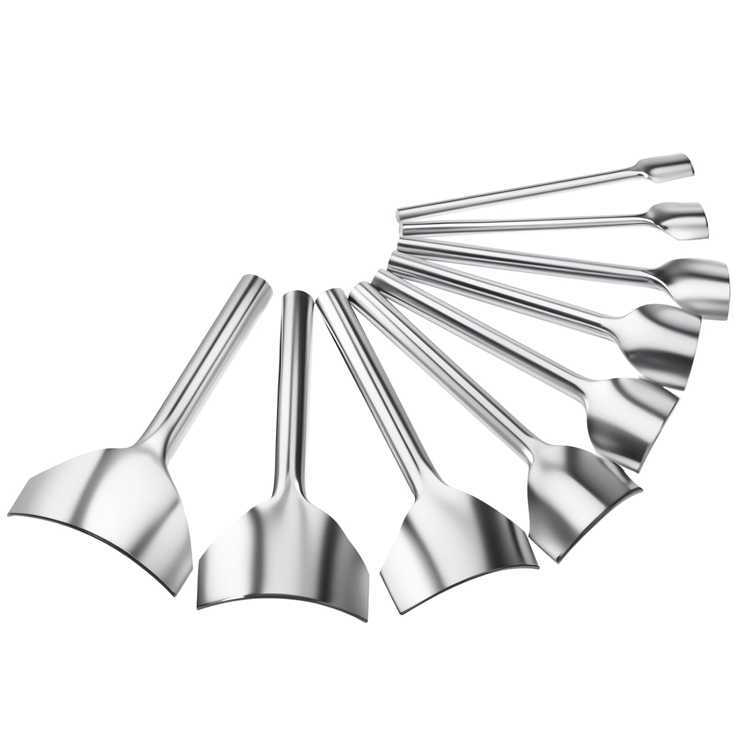 9 Pieces Leather Craft Punch Tool for Belts, 10-50mm Half-Round Corner ...