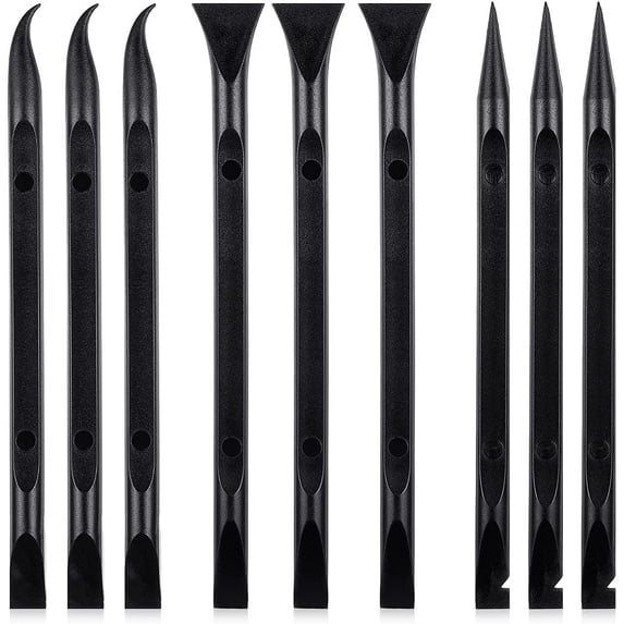 9 Pieces Plastic Scraper Tool Scratch Free Crevice Cleaning Sticker ...