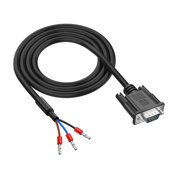 9 Pin DB9s Male Connector 3 Cores Signal Cable RS232 Compatible Data ...