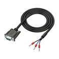 9 Pin DB9s Male Serial Port Cable With Tubular Terminal and 3 Wire Data ...