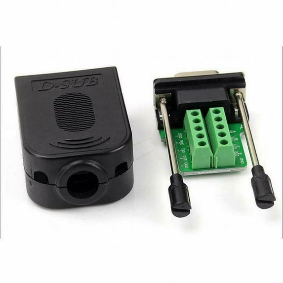 9-Pin Db-9 Connector D-Sub Serial Adapter Breakout Board W/Recyclable ...