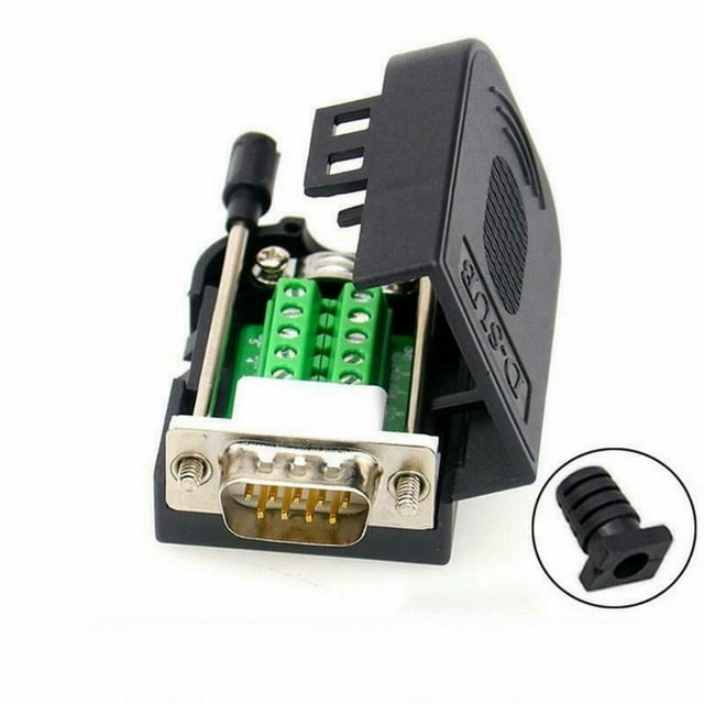 9 Pin Db 9 Connector D Sub Serial Adapter Breakout Board W Recyclable Pvc Shell
