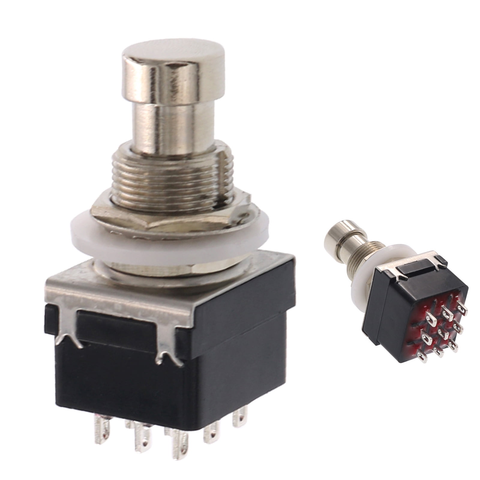 9 Pin Pedal Box Stomp Foot Latching Switch Musical Instrument Effects ...